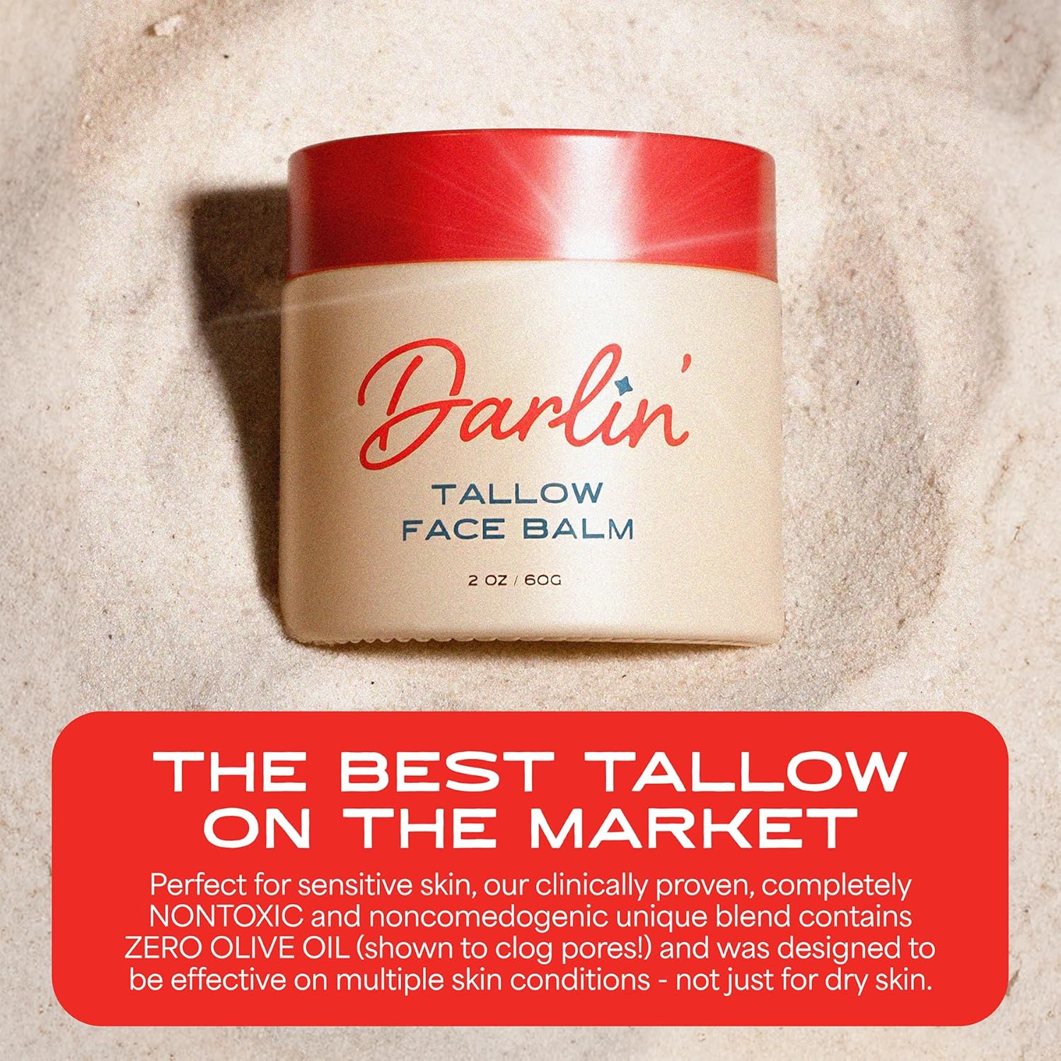 Tallow Face Balm, 2oz | Darlin' Skincare